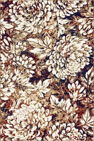 Moderní kusový koberec Agnella Adel Sonik Toffi Květy béžový Rozměr: 170x240 cm