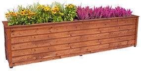 Dřevěný truhlík LONG 200 - GIGANT 200x55x50 s mříží na popínavé rostliny Osobní odběr/vlastní doprava