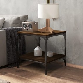vidaXL Odkládací stolek 40 x 40 x 40 cm kompozitní dřevo [819385] Barva: hnědý dub