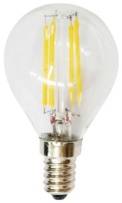 Diolamp Retro LED Filament žárovka Mini Globe Clear P45 4W/230V/E14/6500K/440Lm/360°