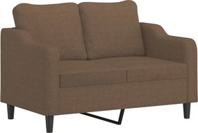 3dílná sedací souprava s poduškami hnědá textil 3201813