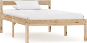 vidaXL Rám postele masivní borové dřevo 90 x 200 cm [283202] Barva: světle hnědá