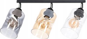 Závěsná lampa nastavitelný lustr stropní svítidlo Loft 3 skleněná lze Led