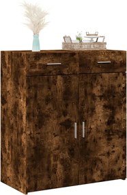 Příborník kouřový dub 80 x 42,5 x 93 cm kompozitní dřevo 3281473