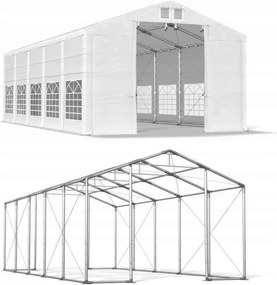 Párty stany 6x10 m [4 m] Zimní Das 620 Wp
