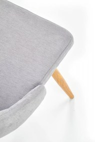 Jídelní židle LIMA - kov, látka, více barev Světle šedá
