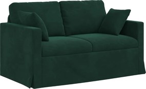 Set pohovek 2 ks Tmavě zelená samet 3407509