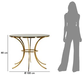 Designový jídelní stůl Tadanori 100 cm zlatý