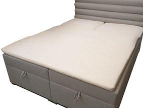 VICTORIA čalouněná postel 160, světle šedá