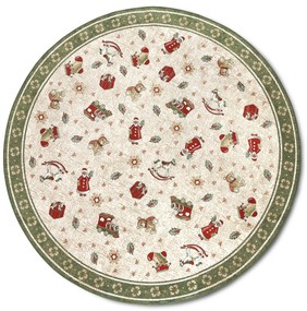 Villeroy & Boch Kusový koberec Toy's delight se střiženým vlasem 106218 Green, Multicolor kruh, 160x160 (průměr) kruh, zelená, obývací pokoj
