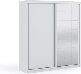 ARK Šatní skříň KOLIN, Bílá 200 cm