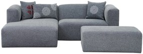 Hanah Home Rohová pohovka LINDEN MINI levá šedá