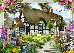 Ravensburger Puzzle Chaloupka u růží / 500 dílků / od 12 let