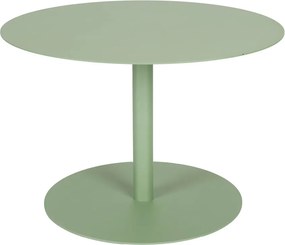 Šalvějově zelený ocelový kulatý konferenční stolek ø 60 cm Snow – Zuiver