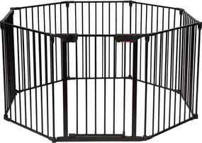 Costway 8 prvková ohrádka pro psa bariéra – 500 × 75 cm, černý