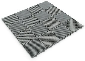 Plastová dlažba Linea Rombo 39,5 x 39,5 x 1,7 cm, šedá