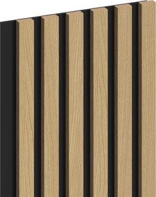 Mexen Lam-B, akustické stěnové lamely 275 × 30 cm, HDF deska 4 mm, technická dýha, dub zlatavý, 275307-3015-003