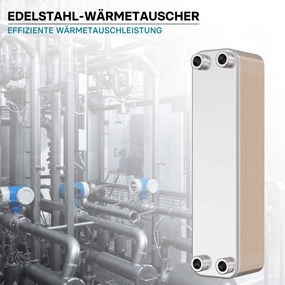 Výměník tepla Wiltec – 330 kW, 22 m³/h, 3,33 l (50684)