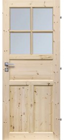 Interiérové dveře Radex LONDYN 4S Šířka dveří: 100 cm, Otvírání dvěří: Posuvné