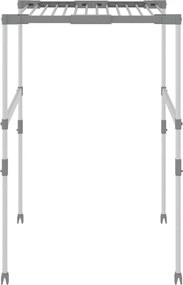 Sušák na prádlo 83 × (50–55) × (40–85) cm hliník 154601