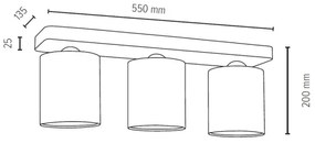 Spot-Light 8512374 - Stropní svítidlo JENTA 3xE27/25W/230V
