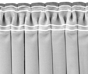 Závěs MILANA klasická transparentní dračí páska 5 cm s třásněmi 3 cm korálový