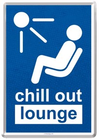 Postershop Plechová pohlednice - Chill out Lounge!