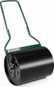 Costway Kovový válec na trávu s objemem náplně 60 L a šířkou rolování 50 cm.