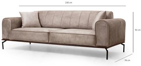 Hanah Home Třímístná pohovka SIESTA béžová 560ARE1340