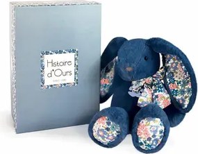 Doudou Histoire d´Ours Plyšový kamarád modrý králíček 25 cm / od 0 let