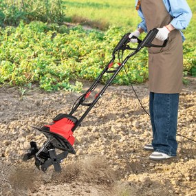 Costway Elektrický kultivátor 1200 W | Pracovní šířka 36 cm | Pracovní hloubka