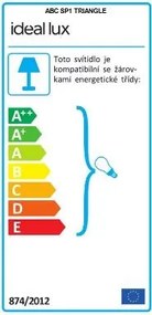 Závěsné svítidlo Ideal Lux ABC SP1 triangle 207834 trojúhelníkové