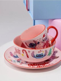 Sinsay - Sada: hrnek, miska a talíř Stitch - vícebarevná