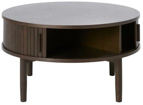 Designový konferenční stolek Palomino 85 cm tmavě hnědý dub