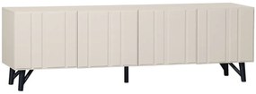 OnaDnes -20% Hoorns Bílý dřevěný TV stolek Rellim 181 x 46 cm