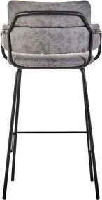 Černá/šedá čalouněná barová židle Tamzin – Premier Housewares