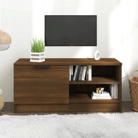 Fionshop 263603390 Tv skříňka hnědý dub 80 x 35 x 36,5 cm kompozitní dřev
