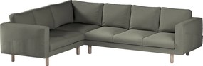 Potah na pohovku IKEA Norsborg rohová 5-místná barva šedá látka pletený vzor