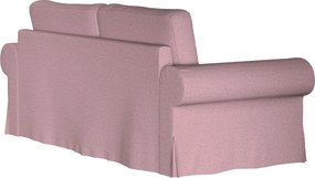 Potah na pohovku IKEA Backabro,  3-místná, rozkládací barva růžová látka pletený vzor