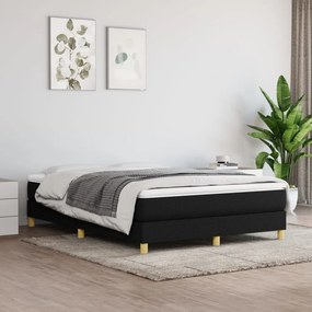 Box spring postel s matrací černá 140 x 190 cm textil 3144169