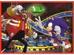 Trefl Puzzle Sonic Dobrodružná jízda, 4v1 (35, 48, 54, 70 dílků)