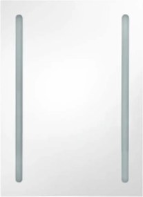 LED koupelnová skříňka se zrcadlem 50 x 13 x 70 cm 285117
