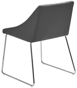 Sada 2 šedých židlí do jídelny ARCATA Beliani