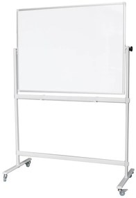 Mobilní otočná tabule Revolver NEW 150 × 100 cm, bílá
