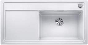 Granitový dřez Blanco ZENAR XL 6 S-F DFG InFino bílá dřez vpravo + dřevěná krájecí deska, misky a excentr 524085