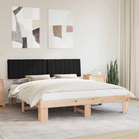 Rám postele s čalouněným čelem s čelo Černá 180 x 200 cm 3398101