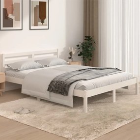 vidaXL Rám postele masivní borovice 140 x 190 cm [810414] Barva: Bílá