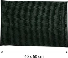 MSV Koupelnová předložka CHENILLE tmavě zelená / mikrovlákno / protisk
