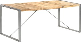 Jídelní stůl 180 x 90 x 75 cm masivní hrubé mangovníkové dřevo 321564