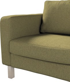 Potah na křeslo IKEA Karlstad, krátký barva zelená látka pletený vzor